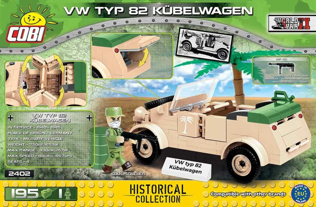 COBI VW Type 82 Kubelwagen #2402 (Discontinued) - Military Bricks I ...