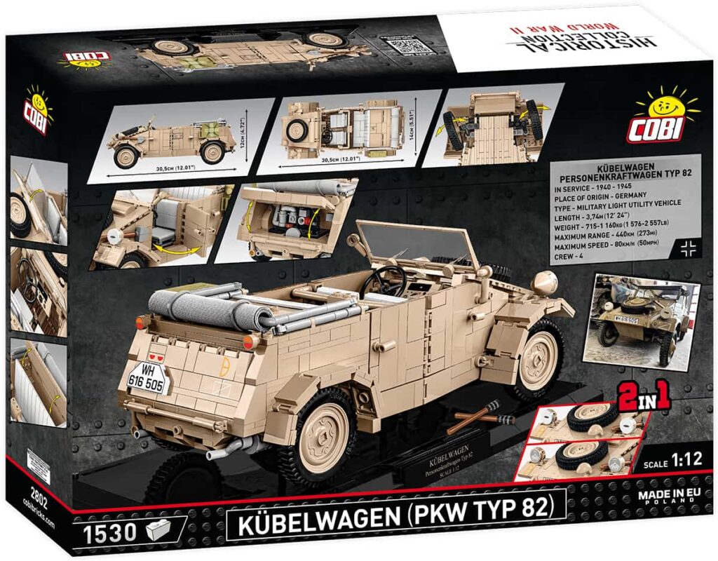 COBI Kubelwagen TYP 82 Executive Edition #2802 - Military Bricks I Cobi ...