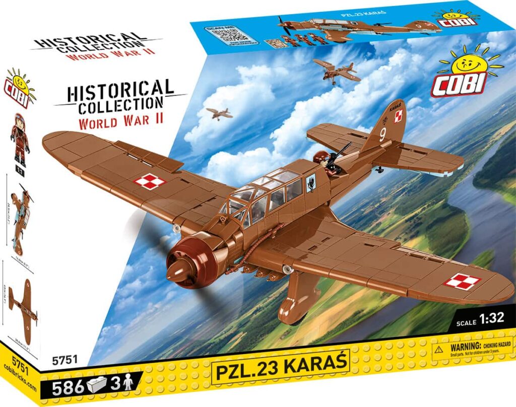 COBI PZL.23 Karas #5751 - Military Bricks I Cobi Brand Military Brick Sets