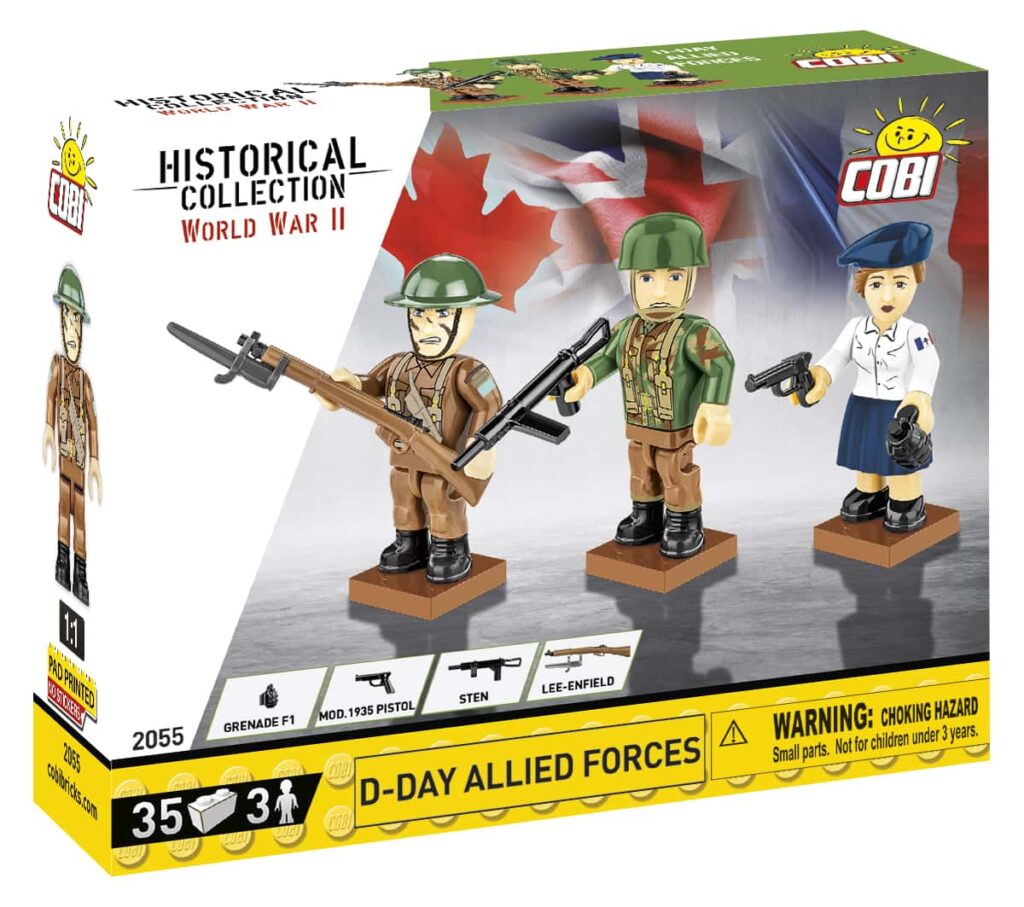 COBI D-Day Allies Figure set #2055 (Discontinued) - Military Bricks I ...
