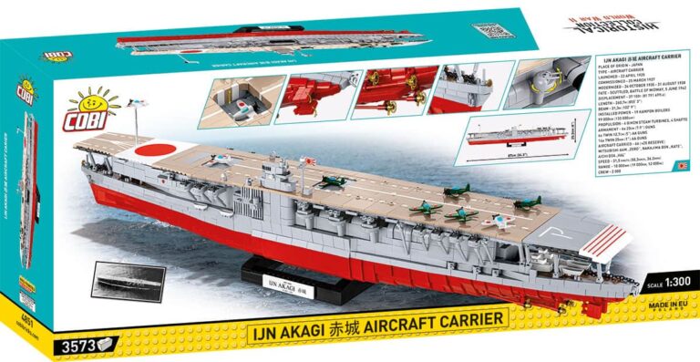COBI AKAGI Aircraft Carrier #4851 - Military Bricks I Cobi Brand ...