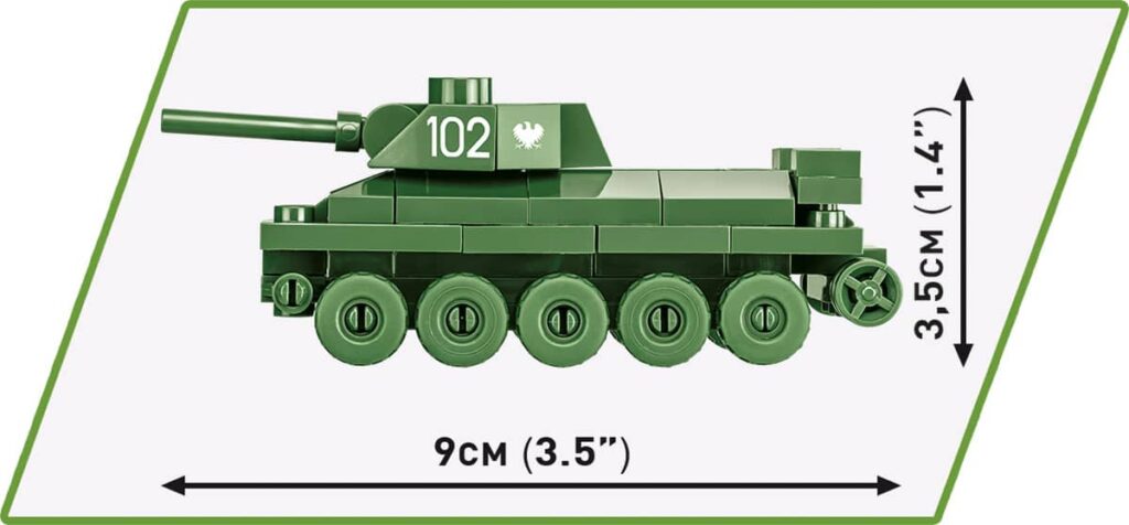 COBI 1:72 Scale T-34/76 Micro Tank #3088 - Military Bricks I Cobi Brand ...