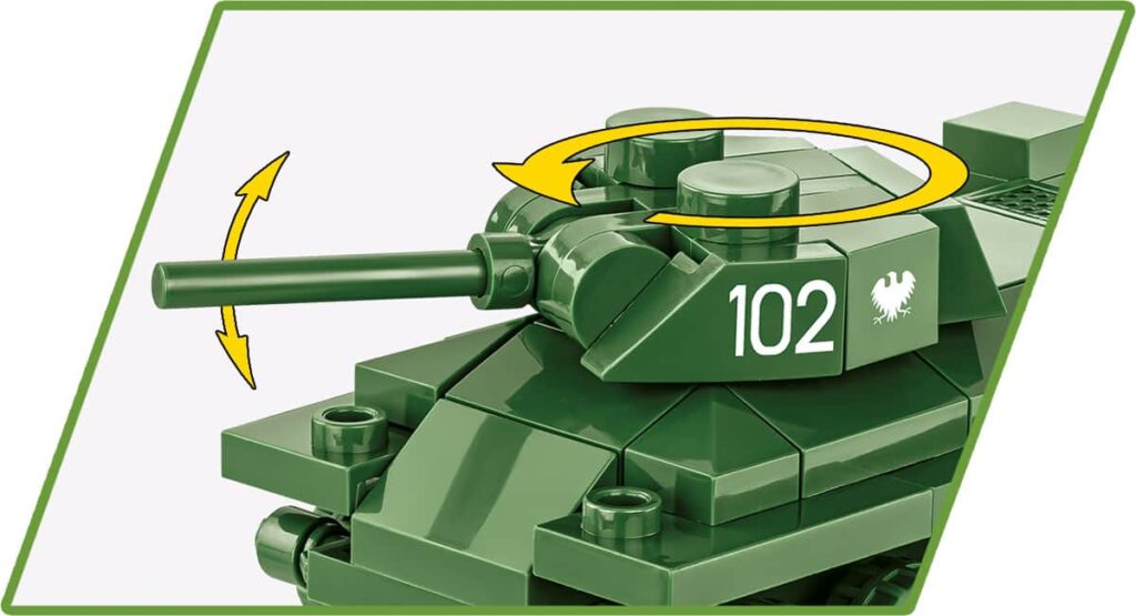 COBI 1:72 Scale T-34/76 Micro Tank #3088 - Military Bricks I Cobi Brand ...