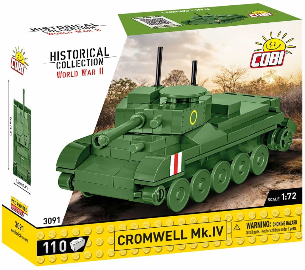 COBI 1:72 Scale Cromwell MK.IV Micro Tank #3091 - Military Bricks I ...