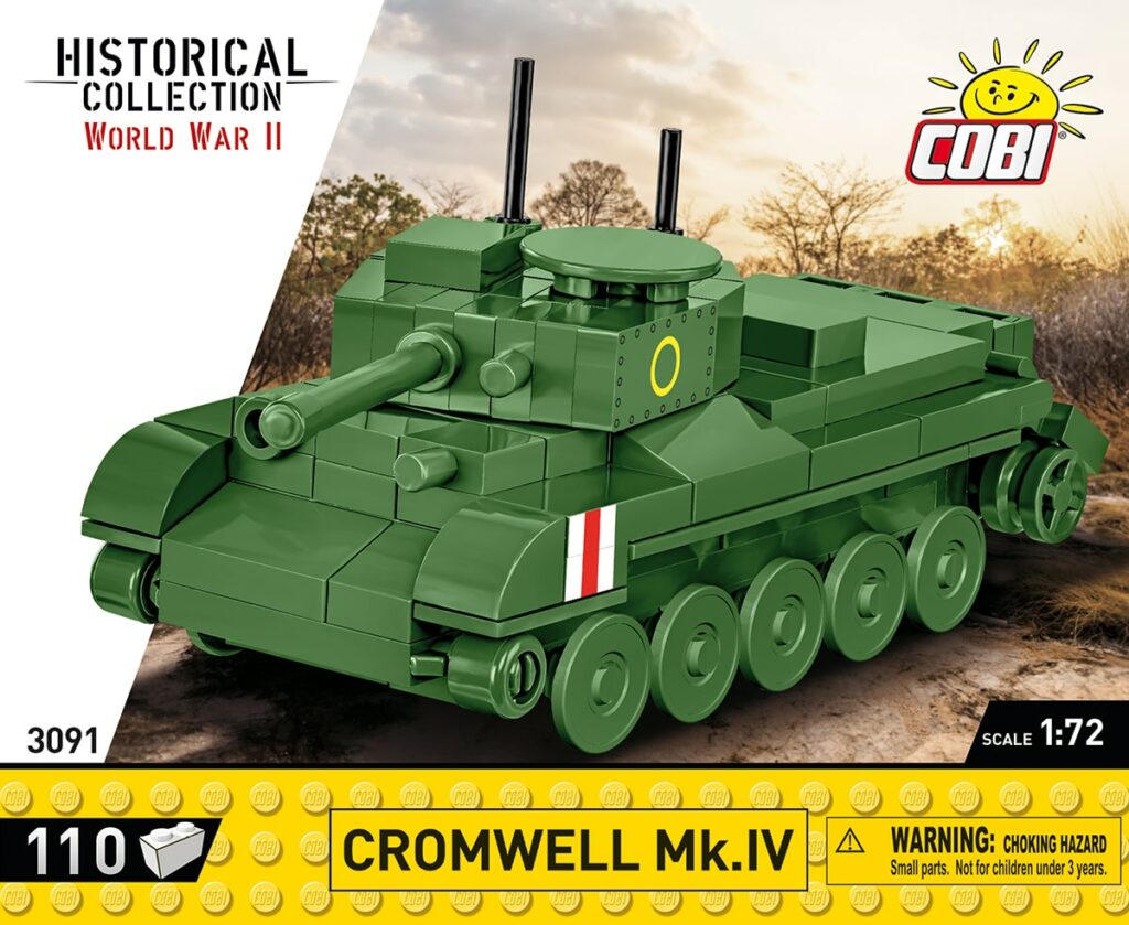 COBI 1:72 Scale Cromwell MK.IV Micro Tank #3091 - Military Bricks I ...