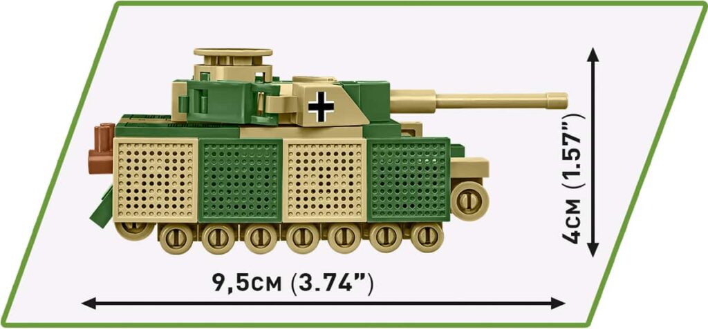 COBI 1:72 Scale Panzer IV AUSF.J Micro Tank #3097 - Military Bricks I ...