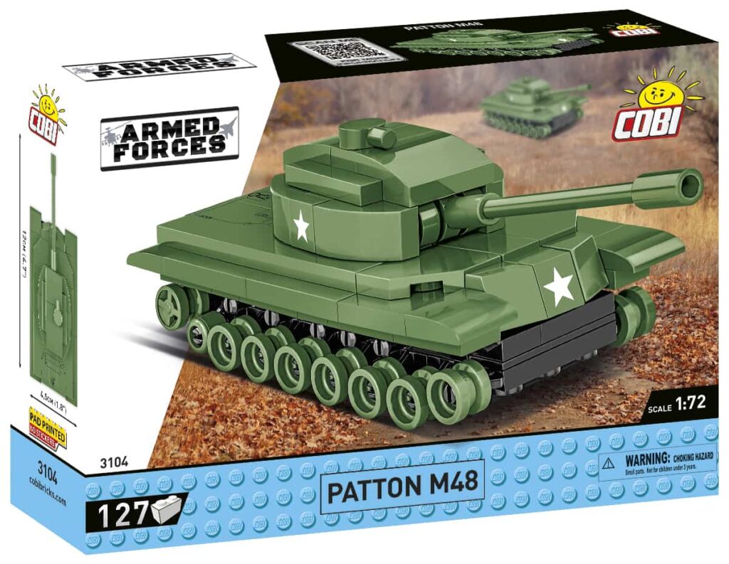 COBI 1:72 Scale Patton M48 Micro Tank #3104 - Military Bricks I Cobi ...