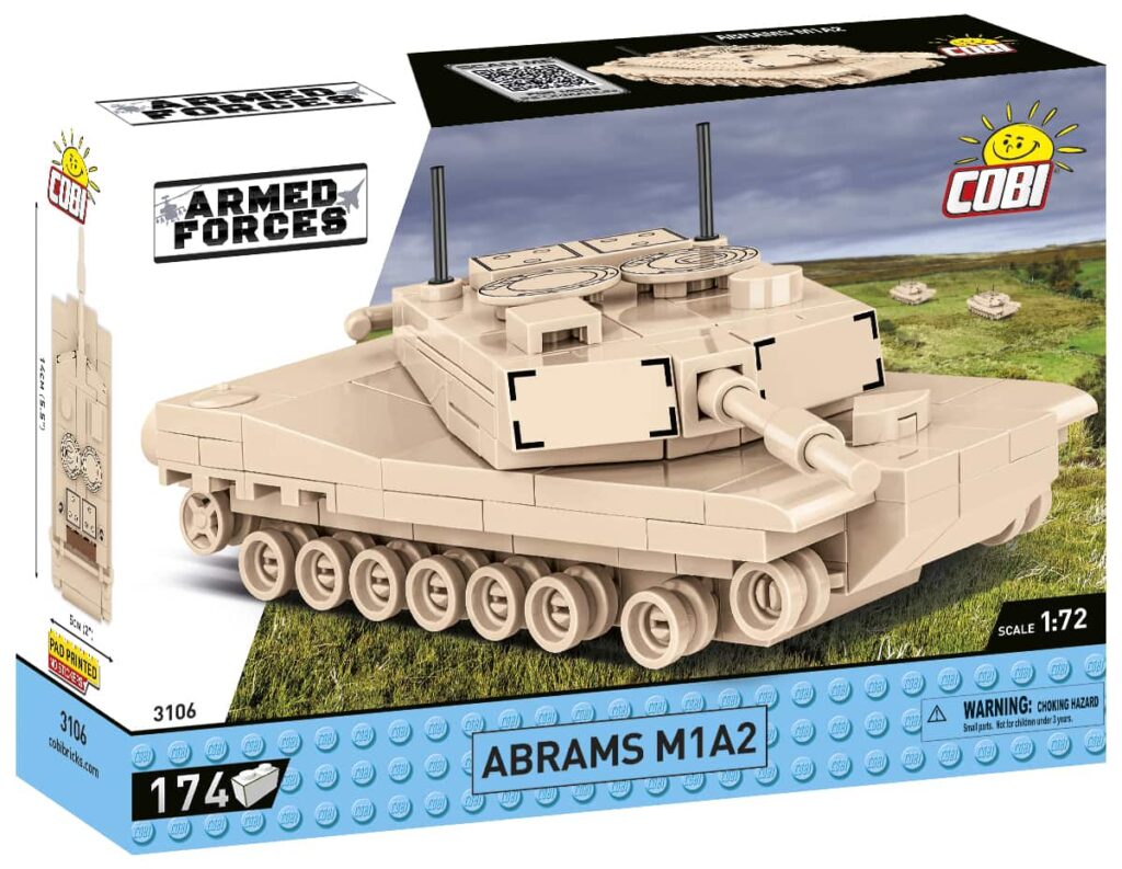 COBI 1:72 Scale Abrams M1A2 Micro Tank #3106 - Military Bricks I Cobi ...