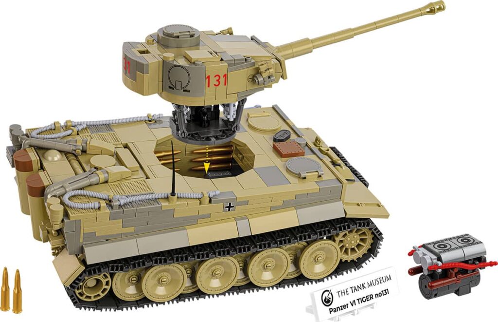 COBI Panzer VI Tiger I NO.131 #2588 - 1:28 Scale - Military Bricks I ...