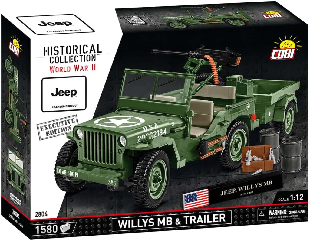 COBI Willys MB Jeep Executive Edition #2804 1:12 Scale - Military ...