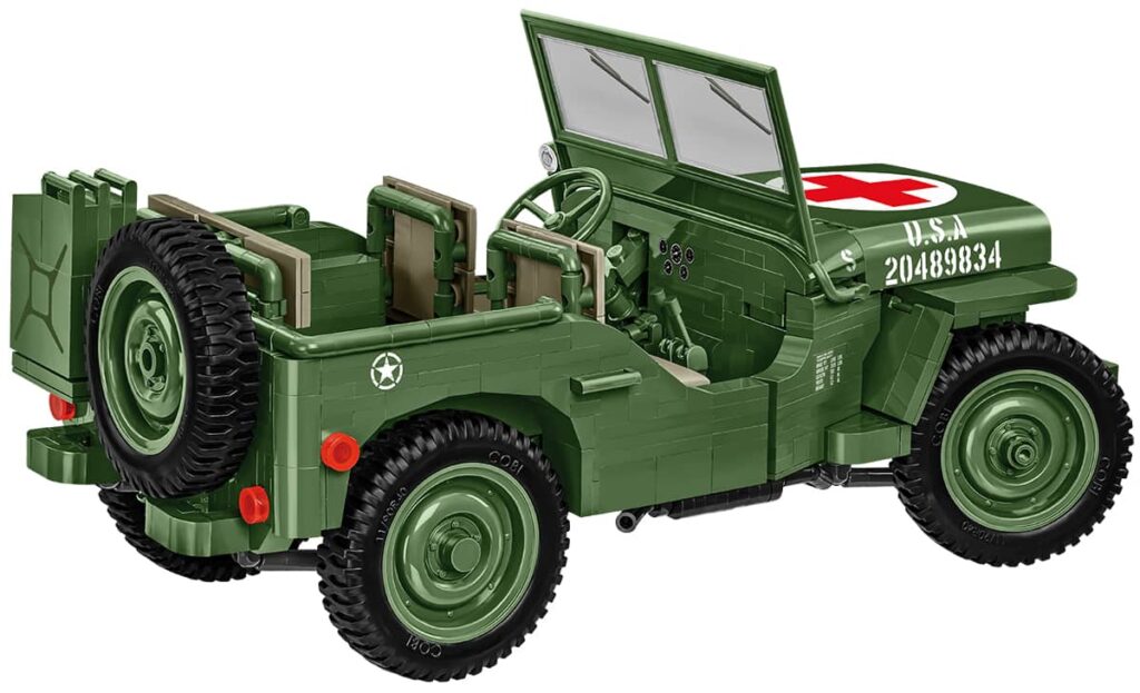 COBI Willys Medic Jeep 1:12 Scale #2806 - Military Bricks I Cobi Brand ...