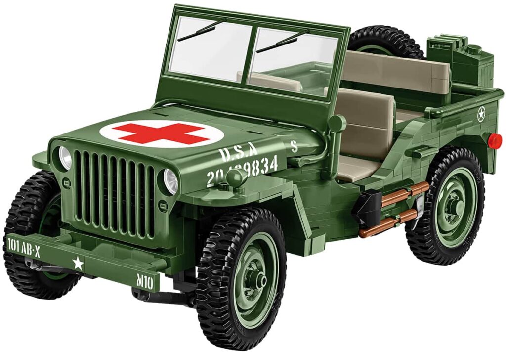 COBI Willys Medic Jeep 1:12 Scale #2806 - Military Bricks I Cobi Brand ...