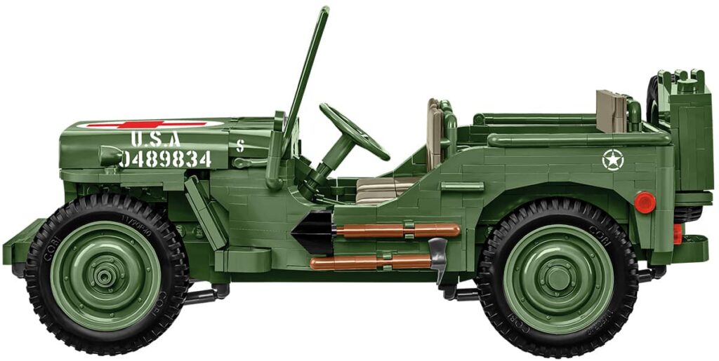 COBI Willys Medic Jeep 1:12 Scale #2806 - Military Bricks I Cobi Brand ...