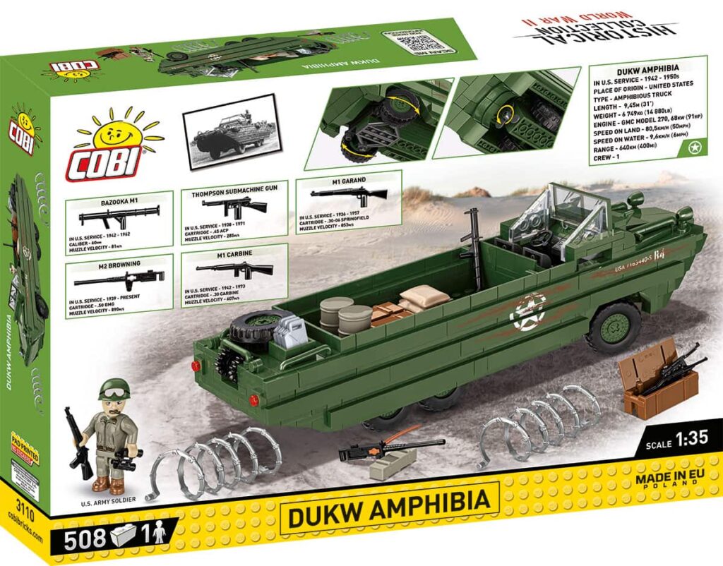 COBI DUKW Amphibia D-Day #3110 - Military Bricks I Cobi Brand Military ...