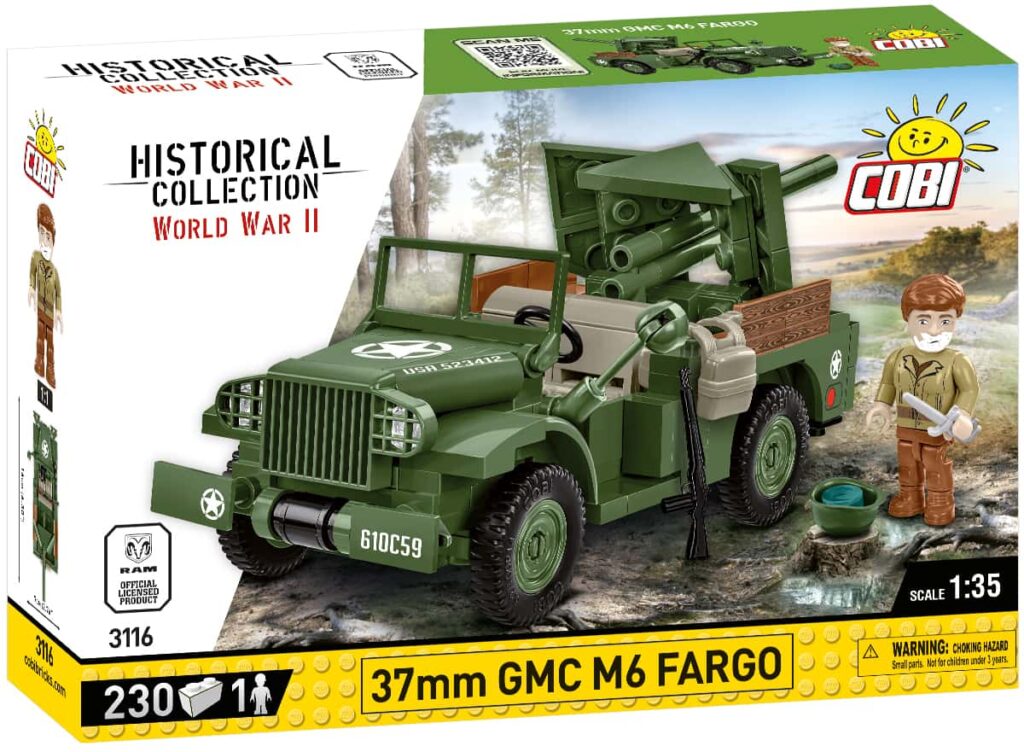 COBI 1943 37mm GMC WC-55 GMC M6 Fargo#3116 - Military Bricks I Cobi ...