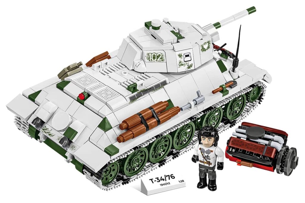 COBI T-34-76 mod 1941/42 2in1 (Polish/Soviet) #2595 - Military Bricks I ...