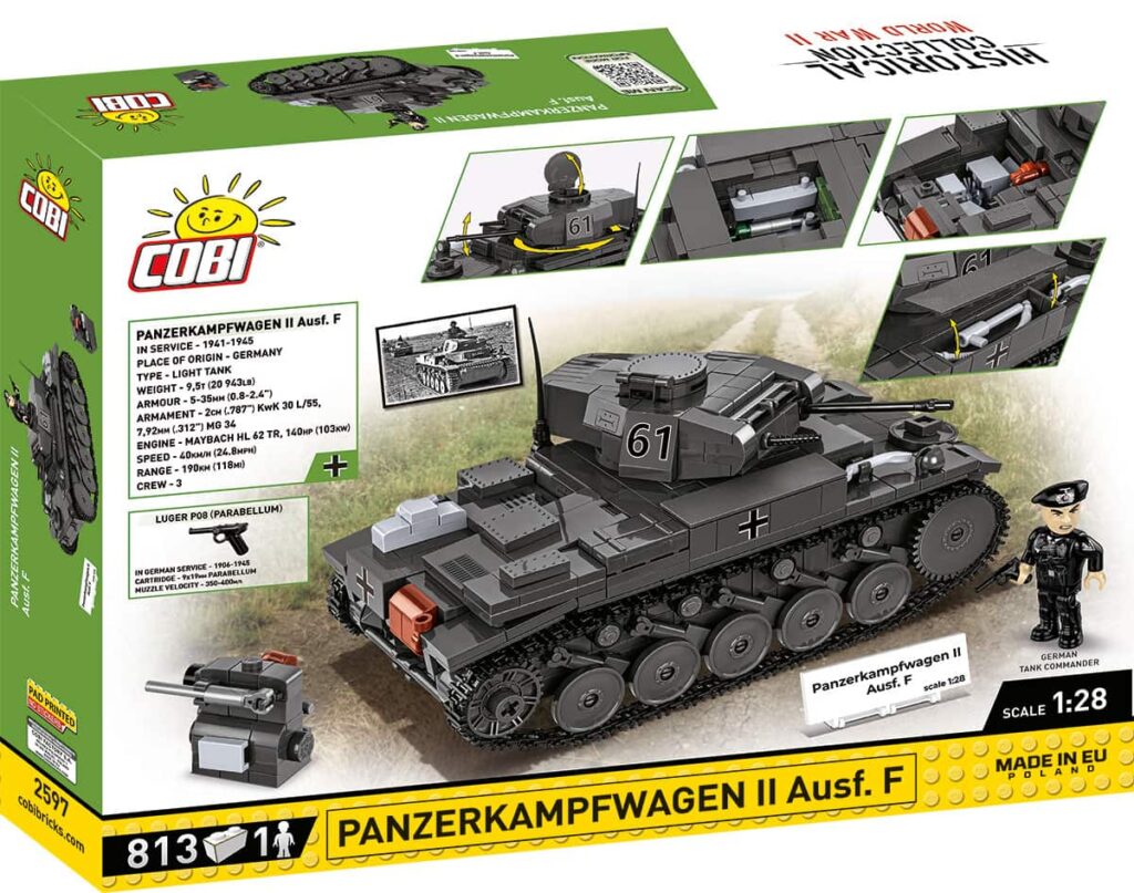 COBI Panzerkampfwagen II AUSFF #2597 - Military Bricks I Cobi Brand ...