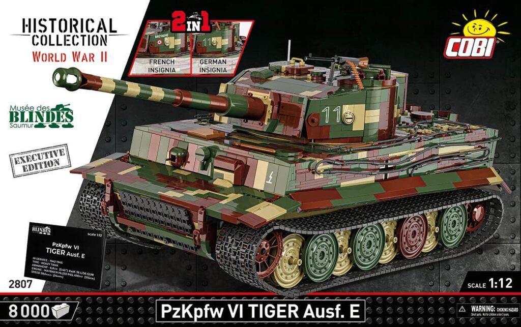 COBI Pz.Kpfw. VI TIGER 2in1 Executive Edition 1:12 Scale #2807 ...