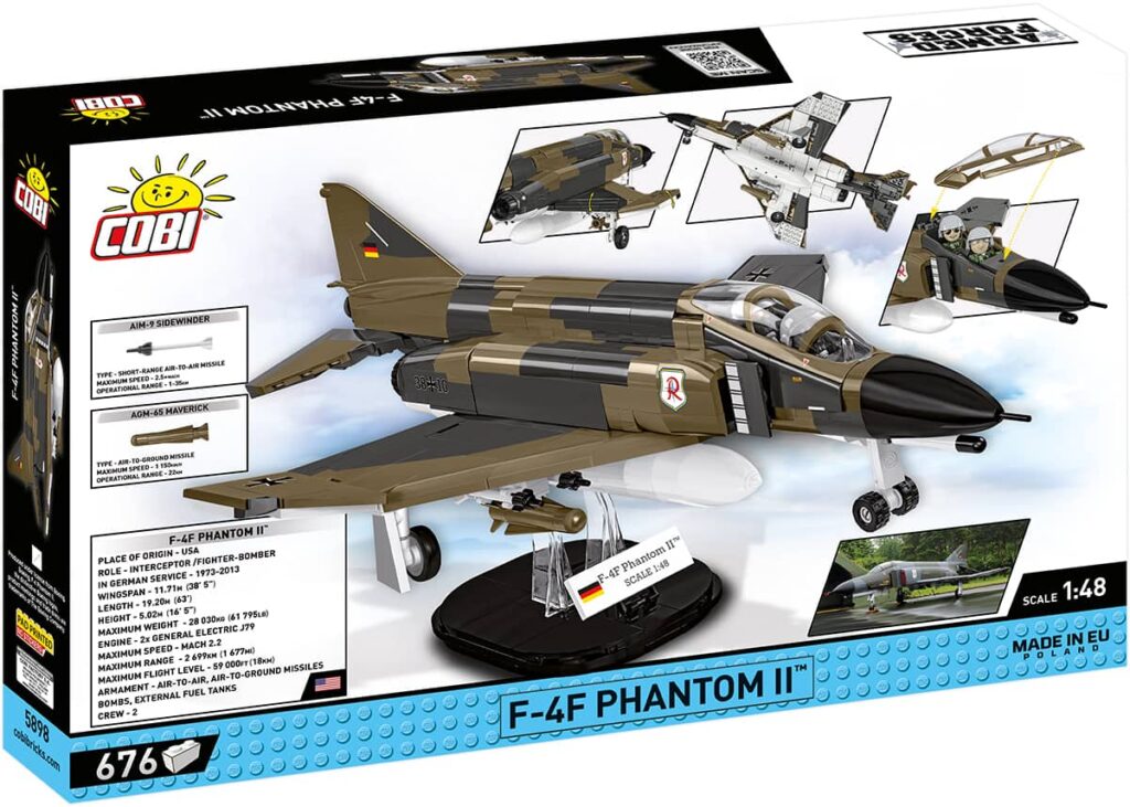 COBI F-4F Phantom II Germany #5898 - Military Bricks I Cobi Brand ...