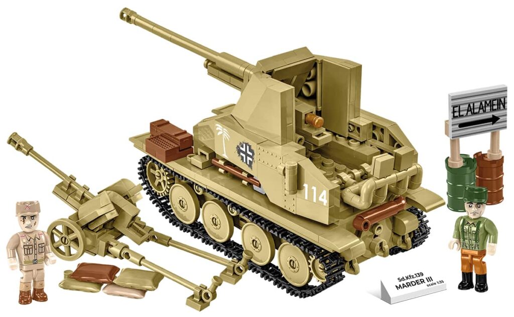 COBI Sd Kfz 139 Marder III PAK 38 #3131 - Military Bricks I Cobi Brand ...