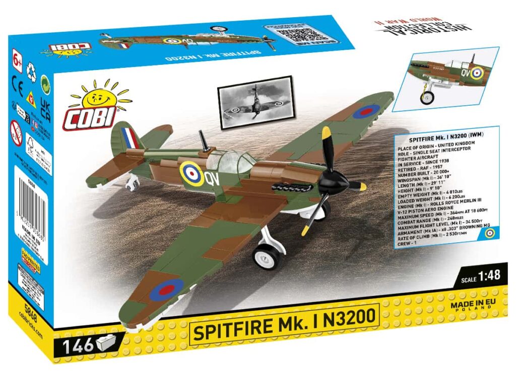 COBI Spitfire MK 1 N3200 #5868 - Military Bricks I Cobi Brand Military ...