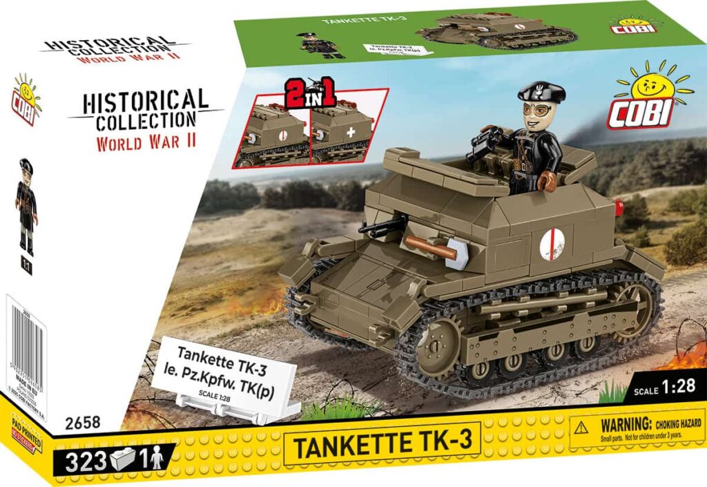 COBI Tankette TK-3 #2658 - Military Bricks I Cobi Brand Military Brick Sets