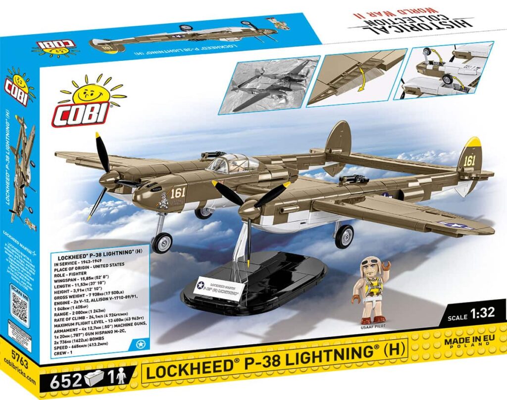 COBI Lockheed P-38 Lightning H #5763 - Military Bricks I Cobi Brand ...