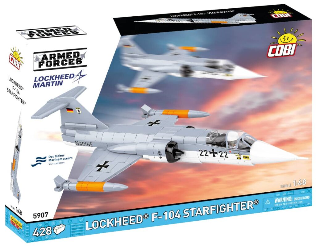 COBI Lockheed F-104 Starfighter Jet Fighter model brick set #5907 ...