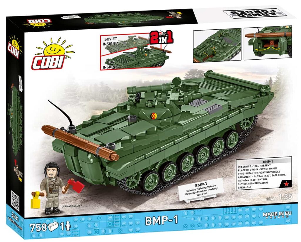 COBI BWP-1 (BMP-1) 2-in-1 (Russian/German) Infantry Fighting Vehicle ...