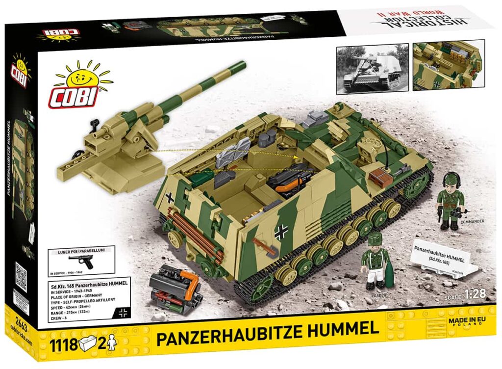 COBI Panzerhaubitze Hummel #2663: WW2 Self-Propelled Artillery Brick ...