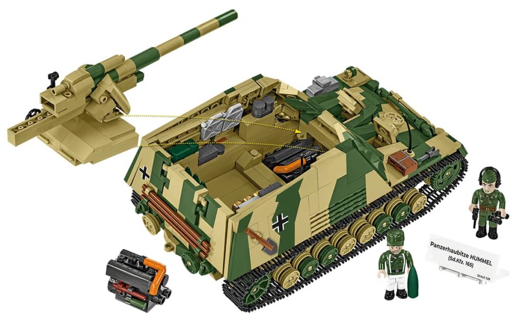COBI Panzerhaubitze Hummel #2663: WW2 Self-Propelled Artillery Brick ...
