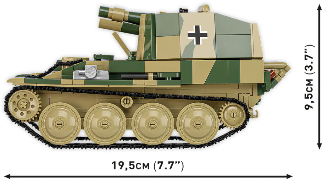 COBI Sd.Kfz.138/1 Grille Ausf. M - 1:28 Scale WWII Building Block Set ...