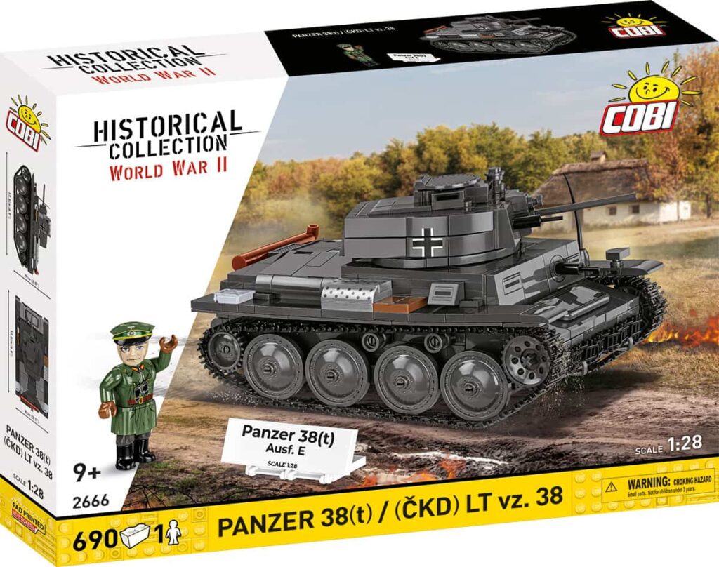 COBI Panzer 38(t) / (ČKD) LT vz. 38 Tank Set | 1:28 Scale WW2 Building ...
