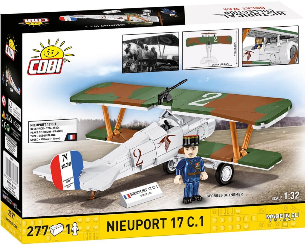 COBI Nieuport 17 C.1 Biplane - WW1 French Fighter - 1:32 Scale #2997 ...