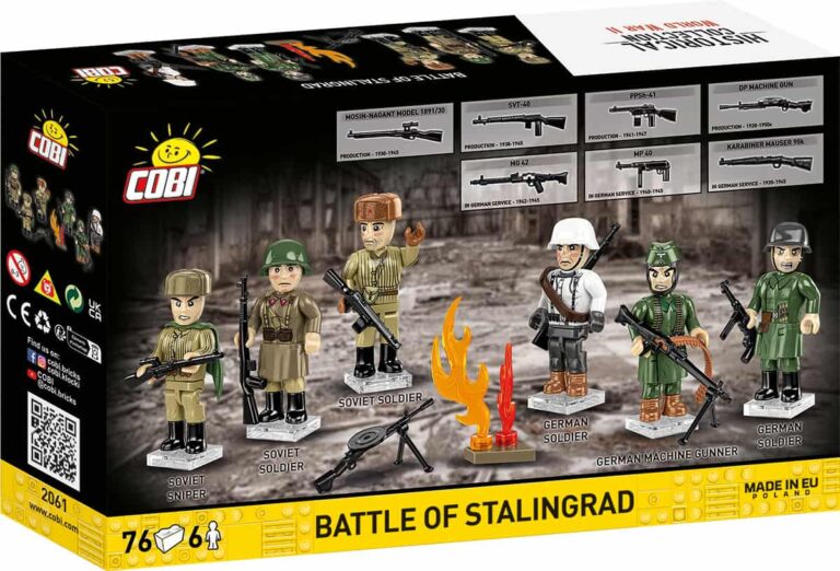 COBI Stalingrad Battle Pack | WW2 Eastern Front Brickfigure Set (76 Pcs ...