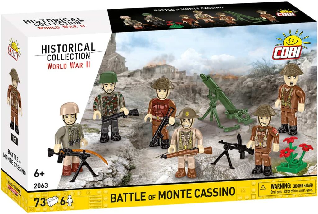 COBI #2063 Battle of Monte Cassino WW2 Brick Set | 6 Multi-Nation ...
