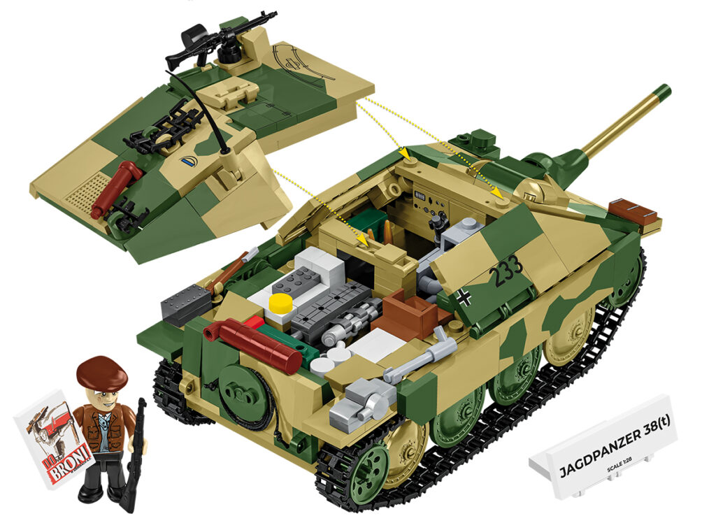 COBI #2670 JagdPanzer 38(t) Chwat 2-in-1 Tank Destroyer - 1:28 Scale ...