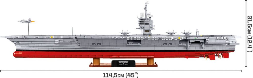 COBI Top Gun Aircraft Carrier USS Enterprise #5922 – 1:300 Scale ...