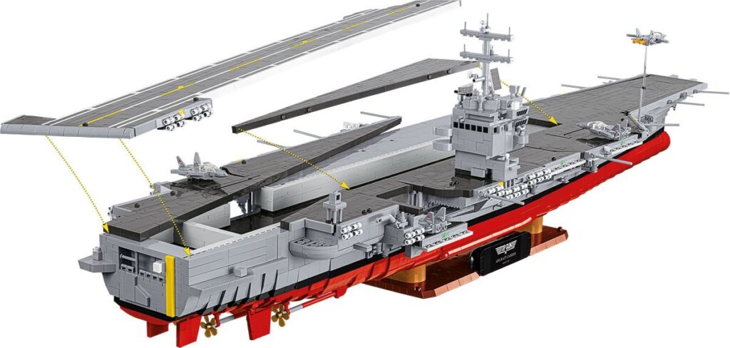 COBI Top Gun Aircraft Carrier USS Enterprise #5922 – 1:300 Scale ...